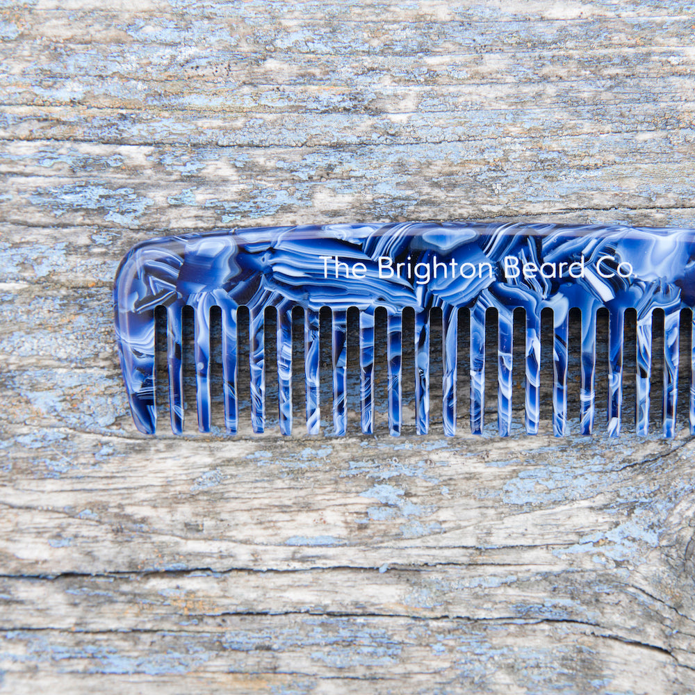 Mr Blue Sky Acetate Beard Comb | The Brighton Beard Co.