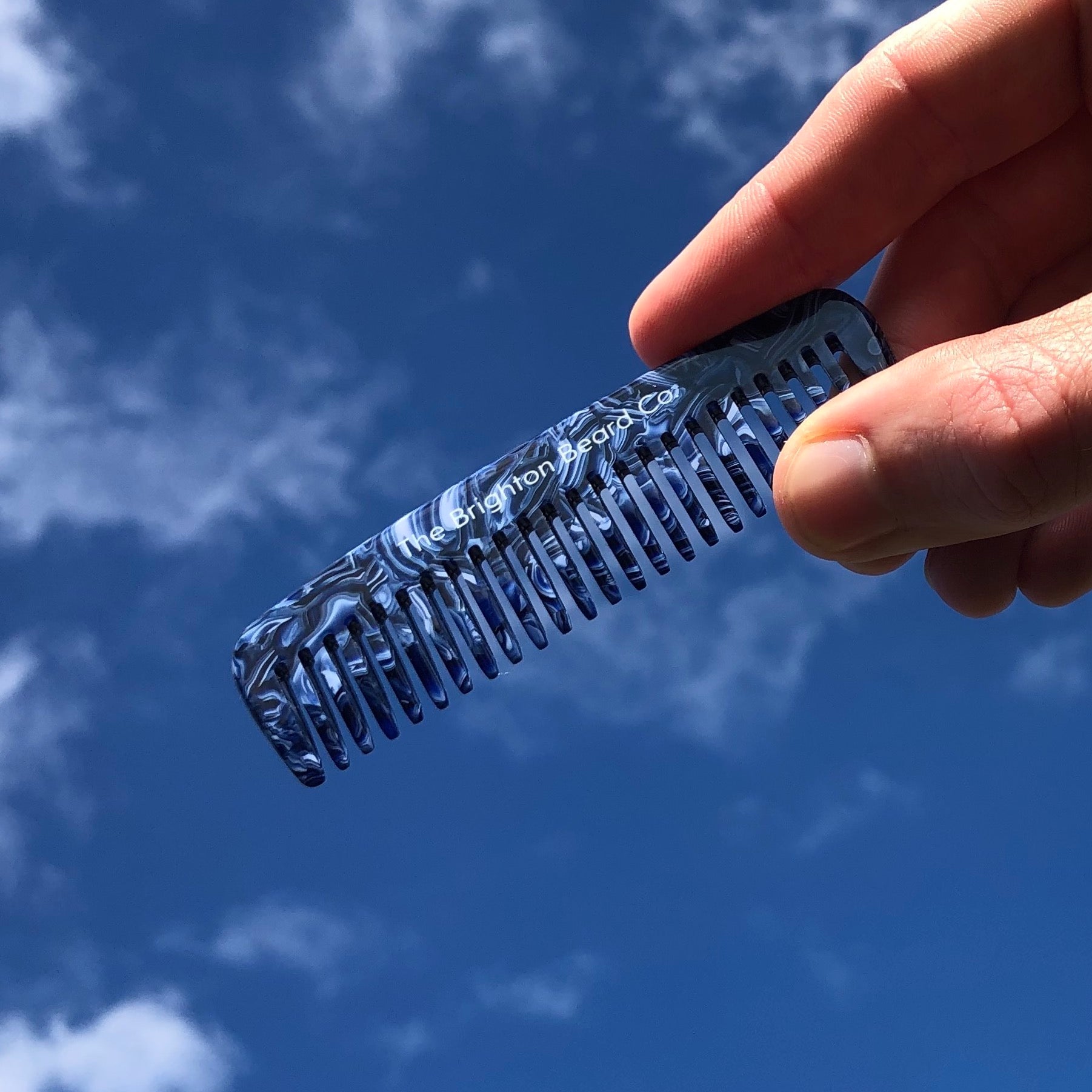 Mr Blue Sky Acetate Beard Comb | The Brighton Beard Co.